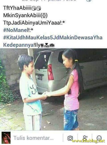 Kumpulan gambar gaya pacaran dan sms anak SD sekarang...eta ...