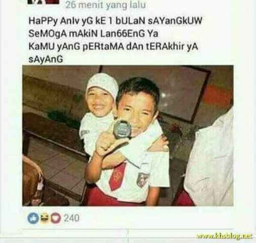 Kumpulan gambar gaya pacaran dan sms anak SD sekarang...eta ...
